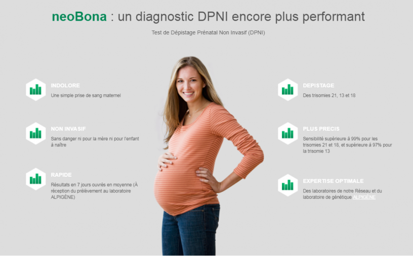 Mon DPNI, dépistage prénatal non invasif nouvelle génération neoBona ...
