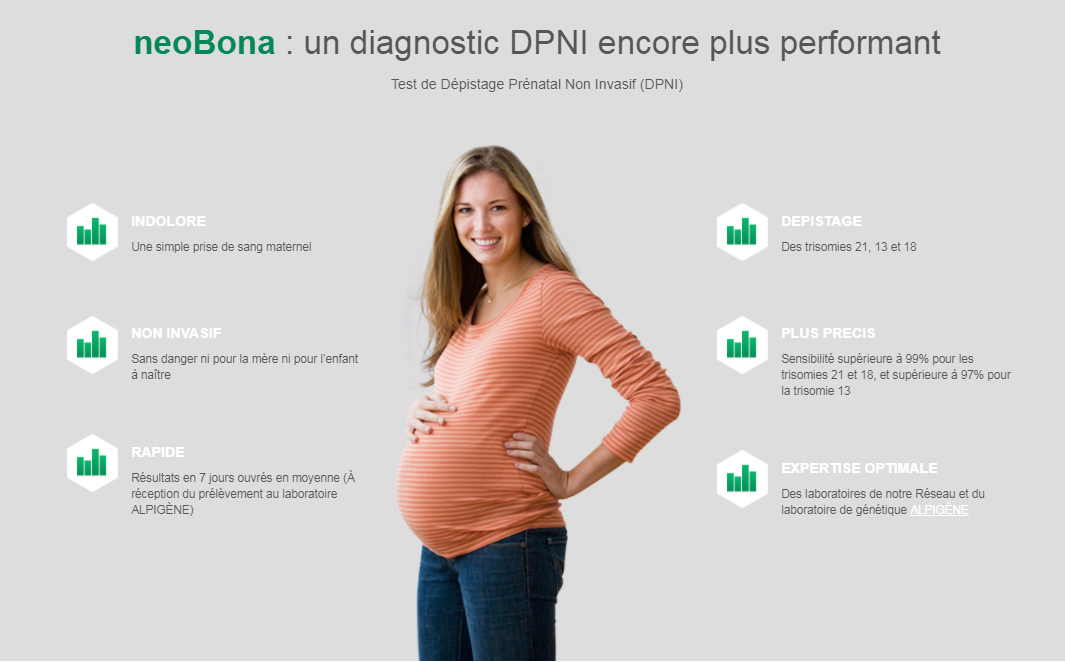 Mon DPNI, dépistage prénatal non invasif nouvelle génération neoBona ...